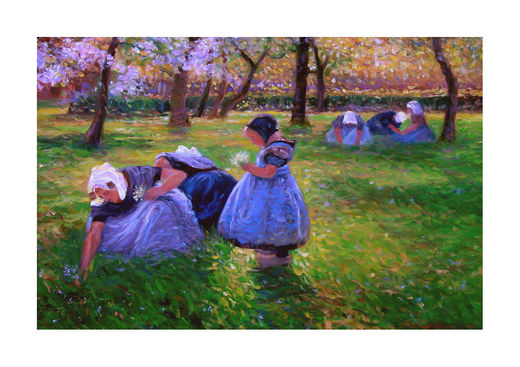 Dutch Flower Pickers - printed