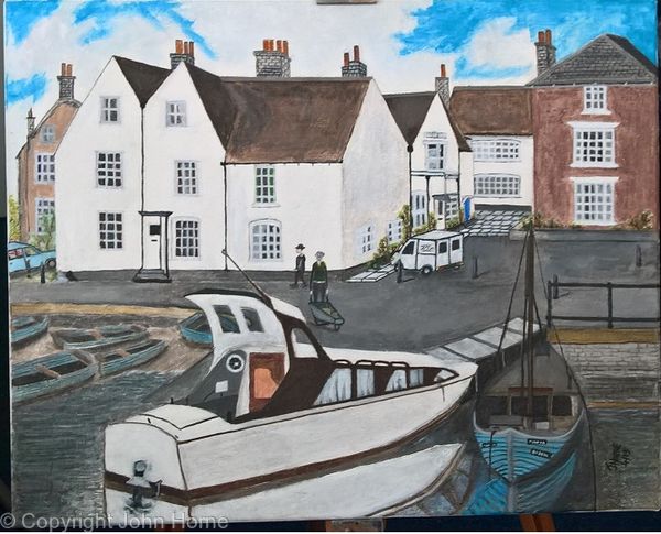 Lower Quay in Fareham, Hampshire - Acrylic
