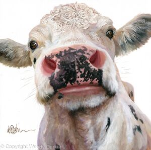 Cow Prints, Wendy Darker, painting, prints