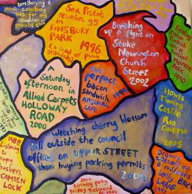 London memory Map 1 - Acrylic - 2009