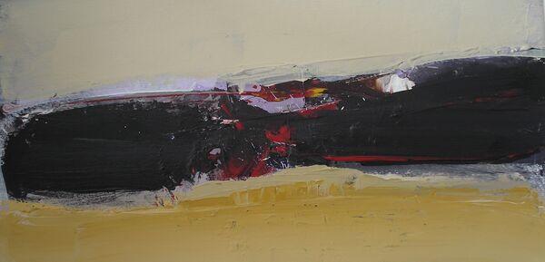 Landscape With Rocks - Acrylic on Paper