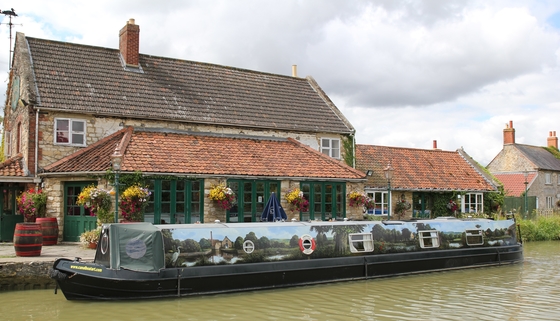Canal boat mural - Specially treated acrylic paints