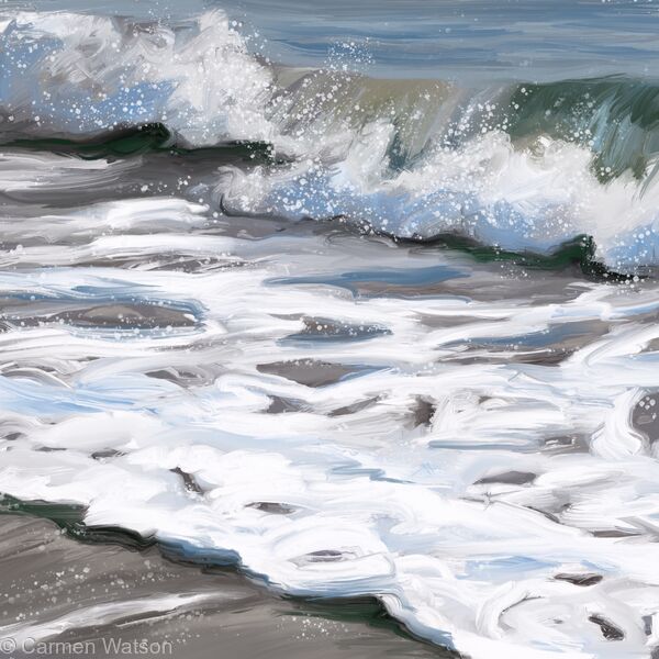 Breaking Waves - Digital Illustration