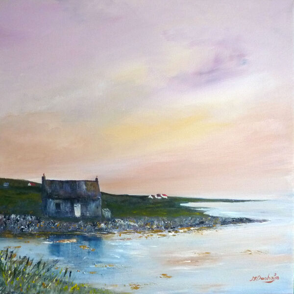 Tumbledown Cottage, South Uist. - Acrylic