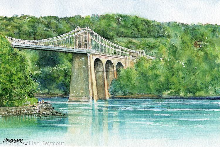 Menai bridge - Anglesey - Original watercolour
