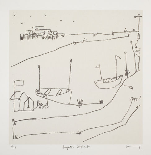 Brighton Seafront - hand made screen print