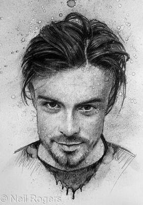 Jack Grealish - Charcoal on pa