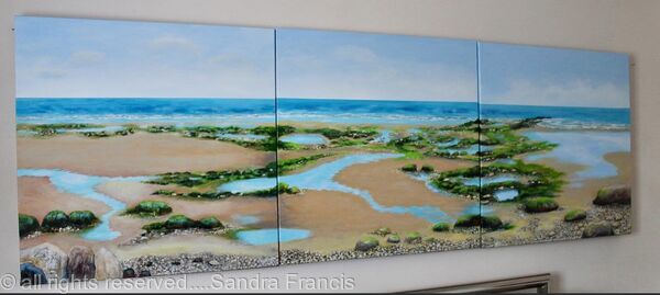 Beach Triptych Art