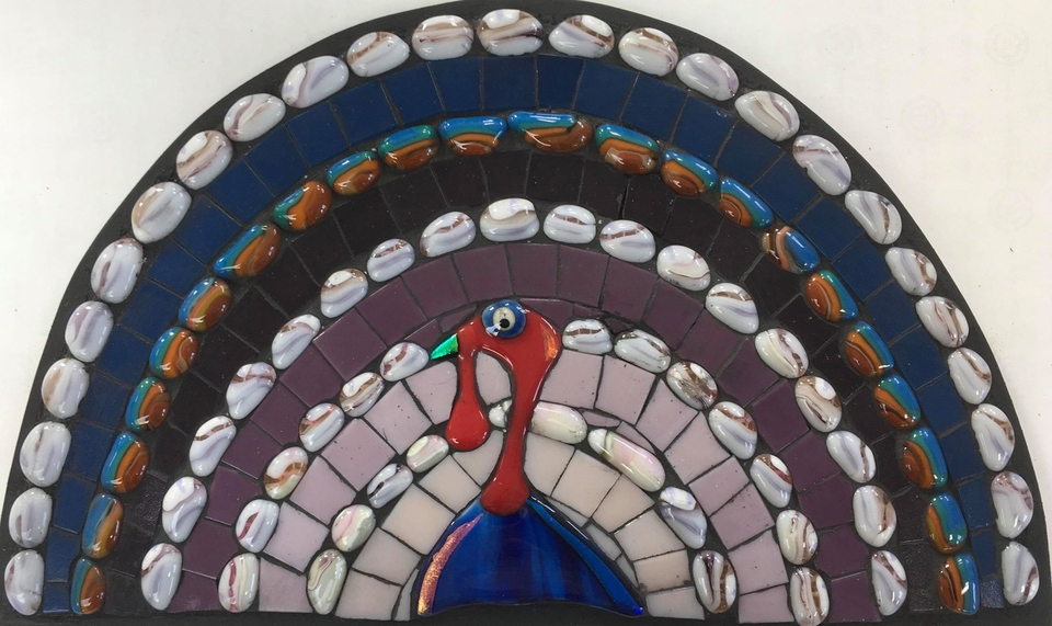 Turkey - Hand Made glass fusions and millefiori, Vitreous Glass tile