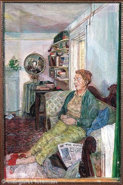 Kitty Foreman, the artist's mother - Oil on Canvas