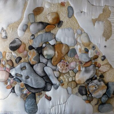 Silk textile embroidered commissions