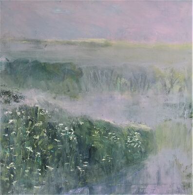 Misty Spring - oil on canvas