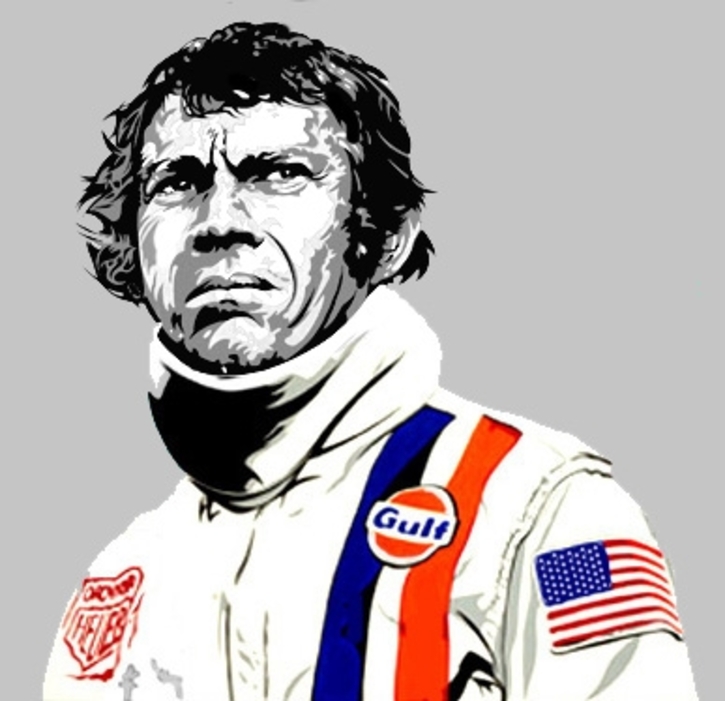 Steve Mcqueen Le mans - Acrylic on canvas