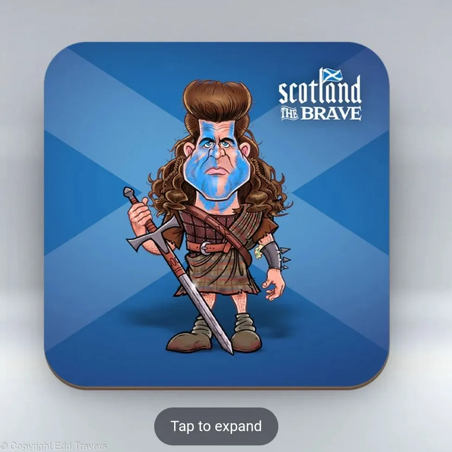 Scotland The Brave - Wallace Coaster