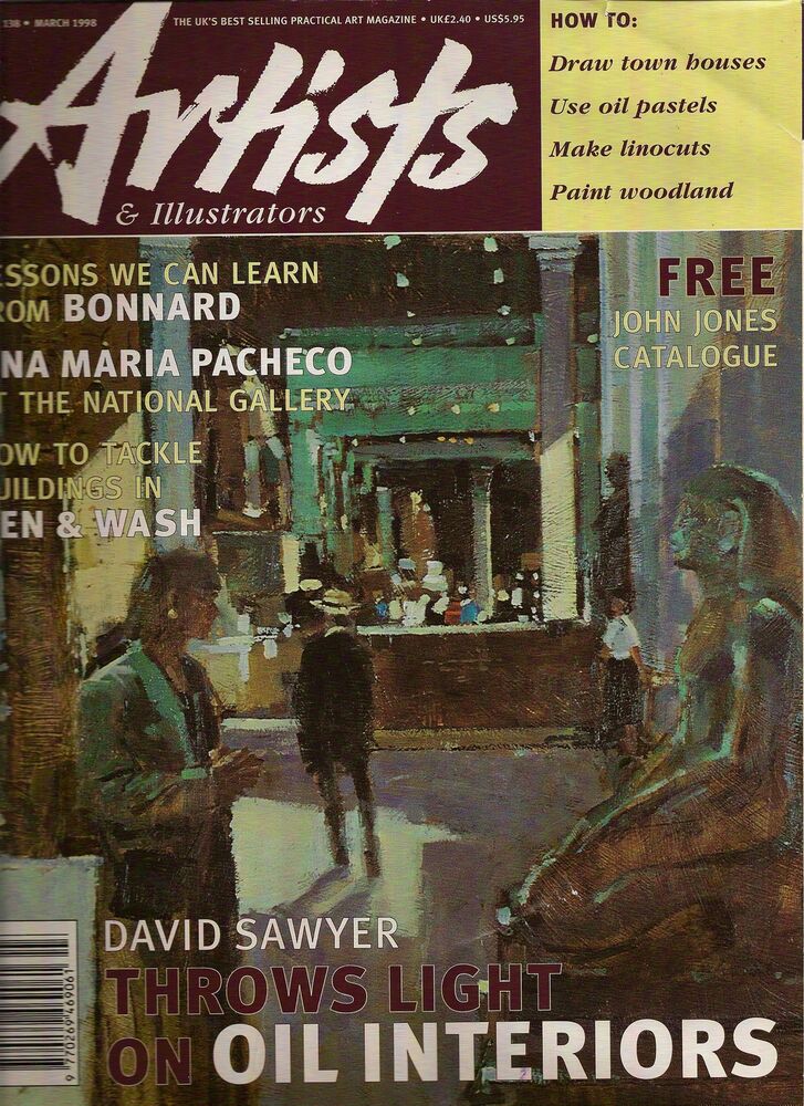 Magazine Cover Page - Davids painting of British Museum Interior - Oil