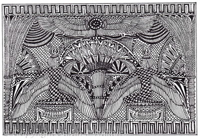 Egypt doodle - Ink on paper