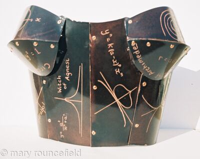 Mathematical Corset - enamel on copper