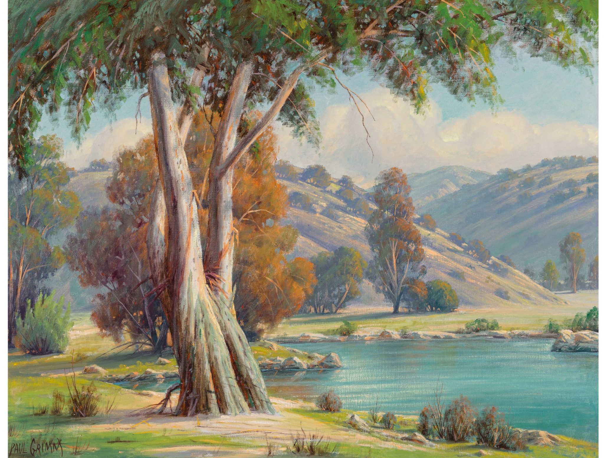 Paul Grimm (American, 1891-1974). Pleasant Retreat. Oil on canvas 1964 ...
