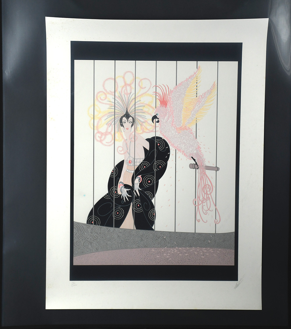 The Bird Cage Serigraph by Erte Original Serigraph Signed & Numbered ...