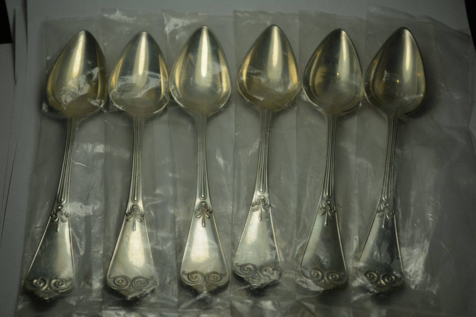 (6) Beekman by Tiffany & Co. Sterling Silver Tea Spoons 6" in Original ...