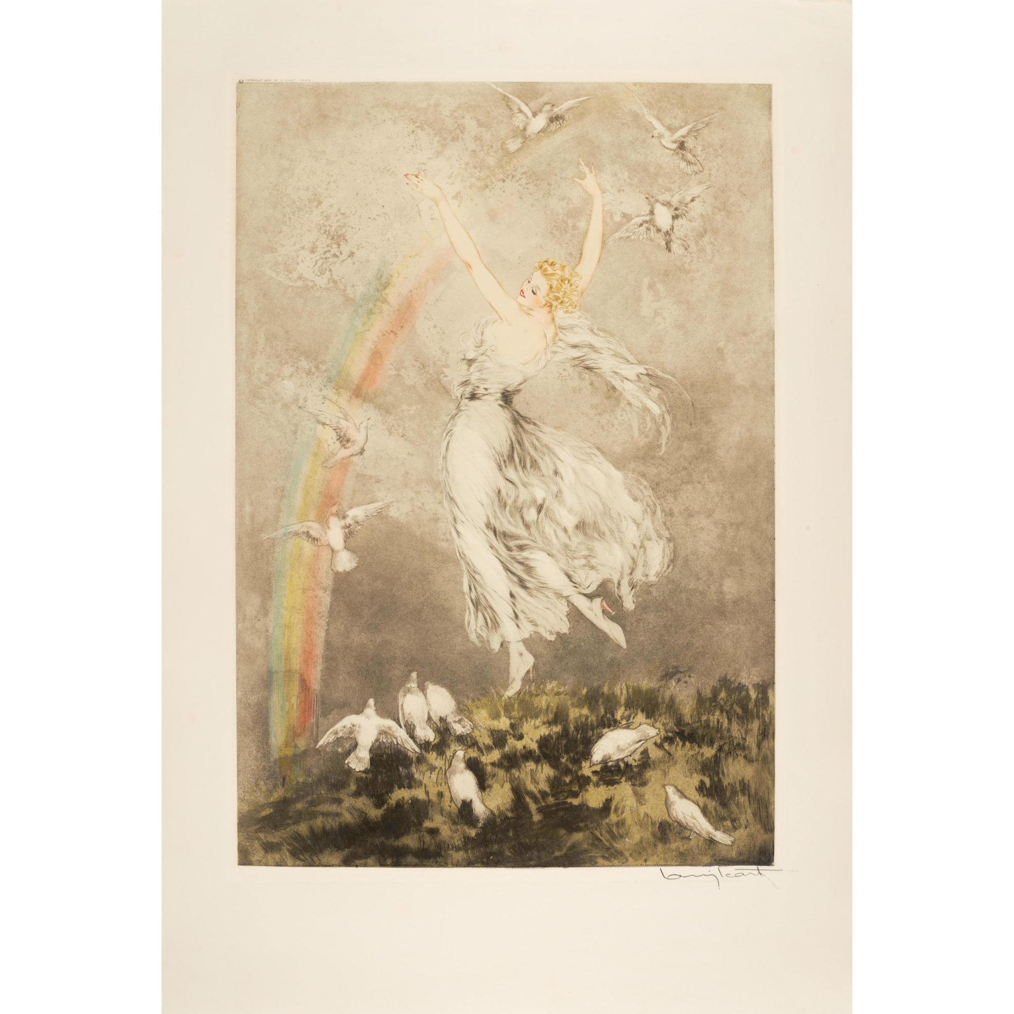 Arc-en-ciel Rainbow by Louis Icart (1888-1950), Signed ...