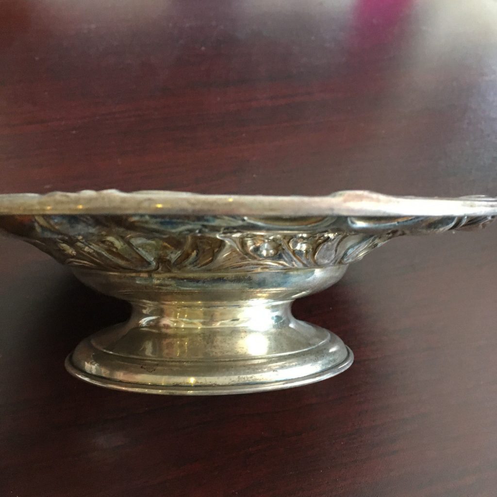 Antique Art Nouveau Candy Dish Circa 1900 Sterling Silver Stamped ...