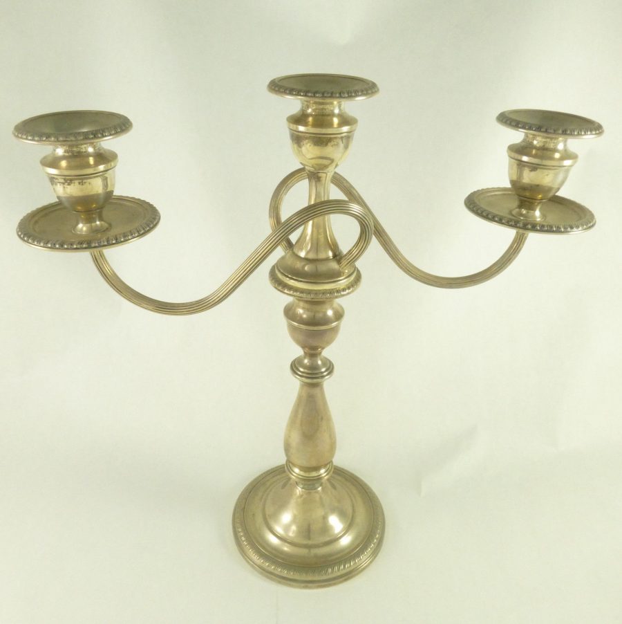 Antique Sterling Silver Candelabra Three Piece STAMPED ...