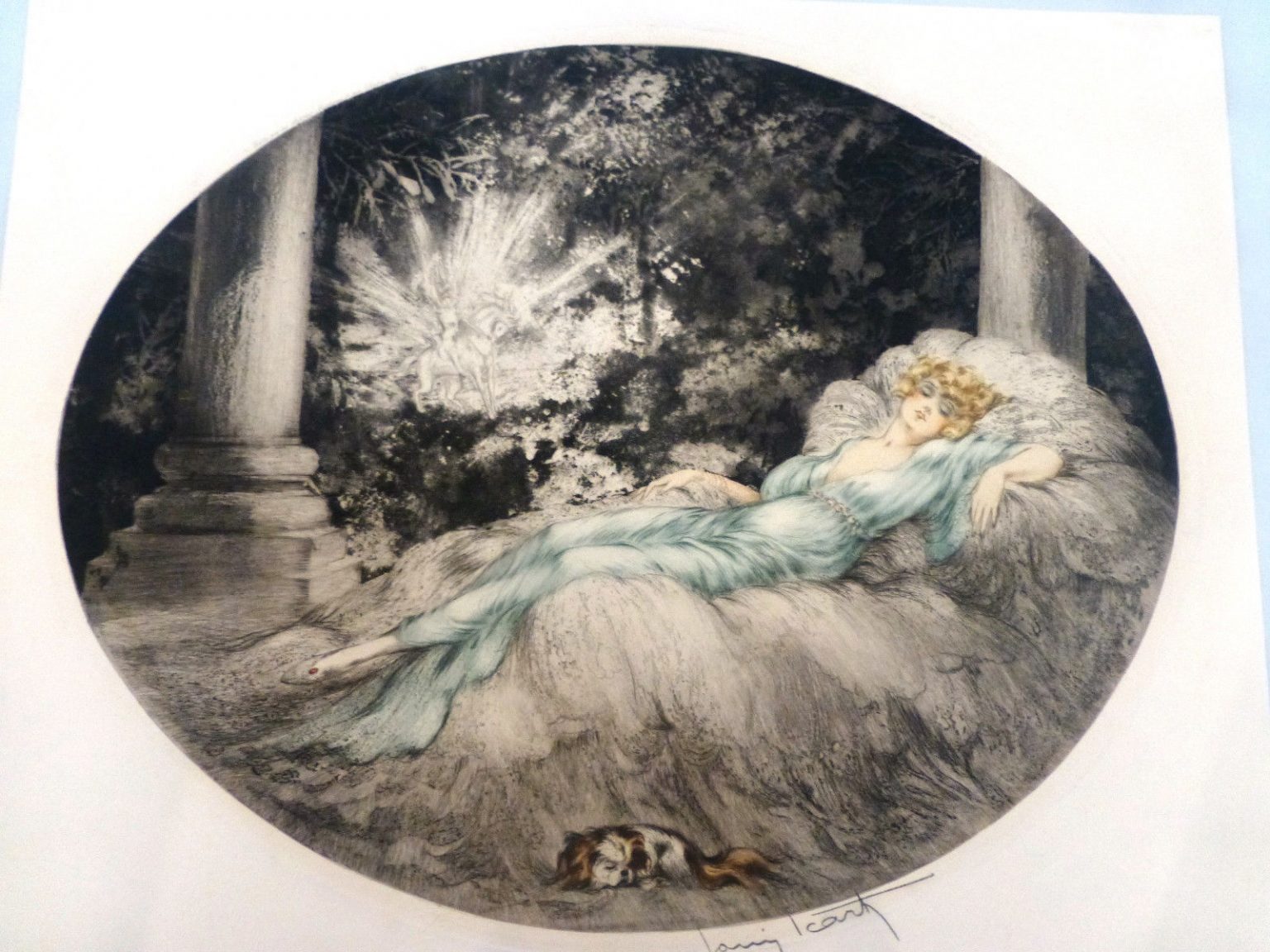 Louis Icart- Sleeping Beauty - Tangibleinvestmentsinc.com