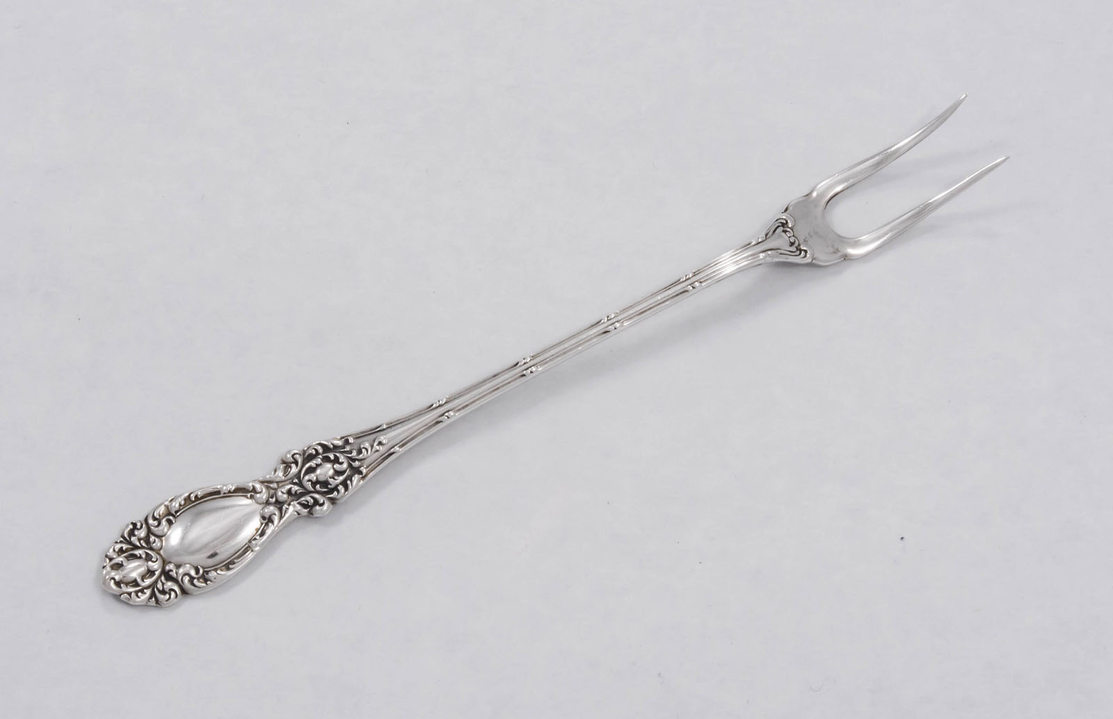 Lucerne by Wallace Sterling Silver Pickle Fork 2-tine 5 3/4" - No ...