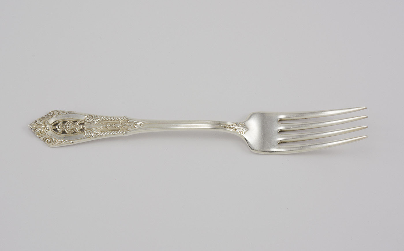 Rose Point by Wallace Sterling Silver Regular Fork 7" - No Monogram ...