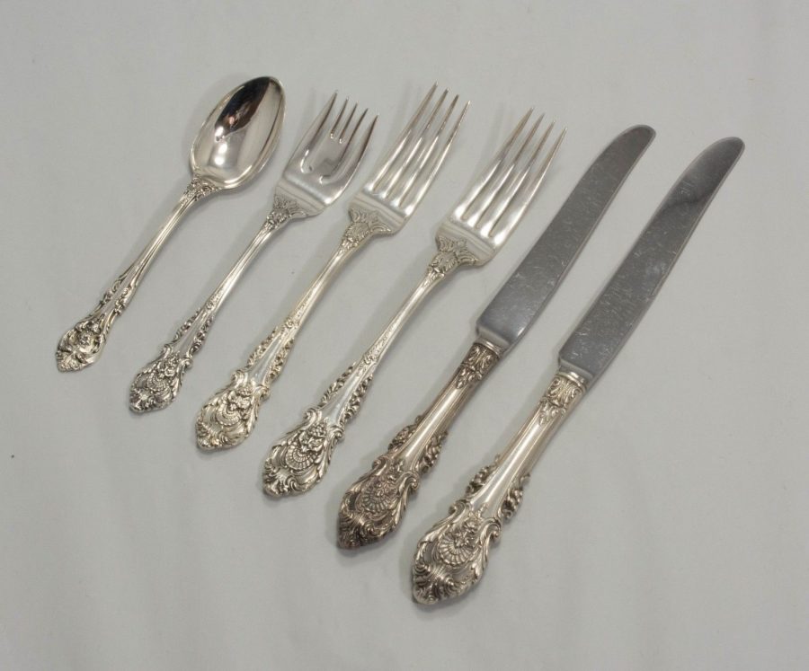 Sir Christopher Sterling Silver 6 Piece Place Setting - No Monogram ...