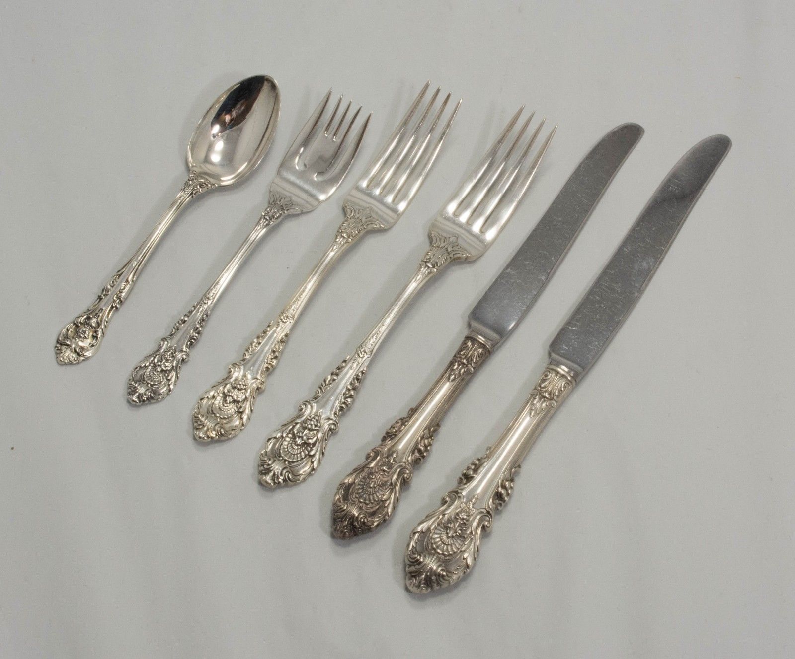 Sir Christopher Sterling Silver 6 Piece Place Setting - No Monogram ...