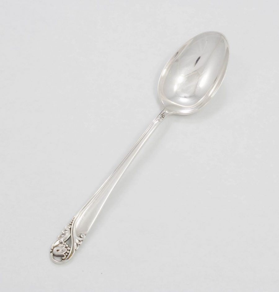 Spring Glory by International Sterling Silver Serving Spoons 8 1/2 ...