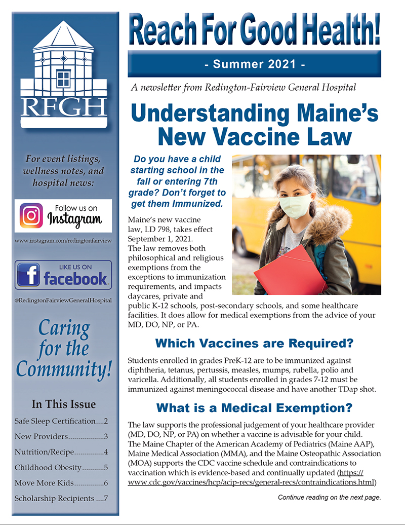 Community Newsletters / Redington-Fairview General Hospital