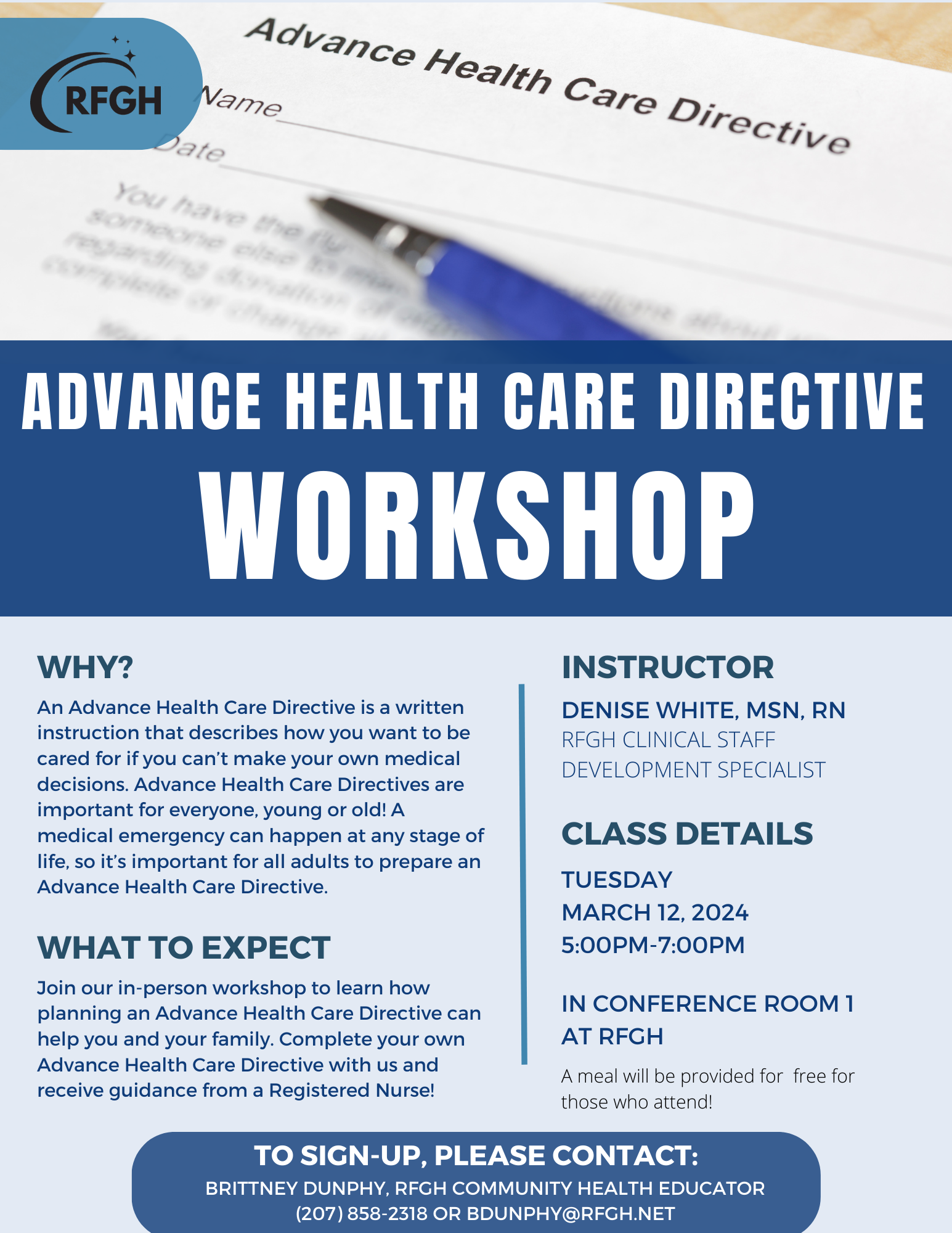 Calendar Of Events / Redington-Fairview General Hospital