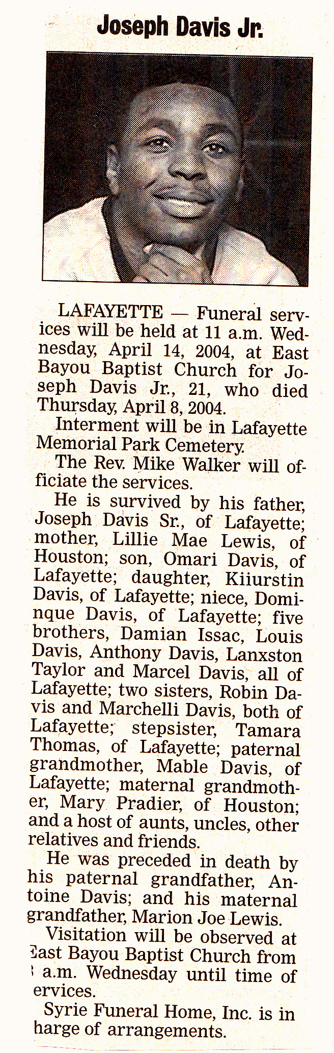 Joseph Davis Jr. - Remember My Journey