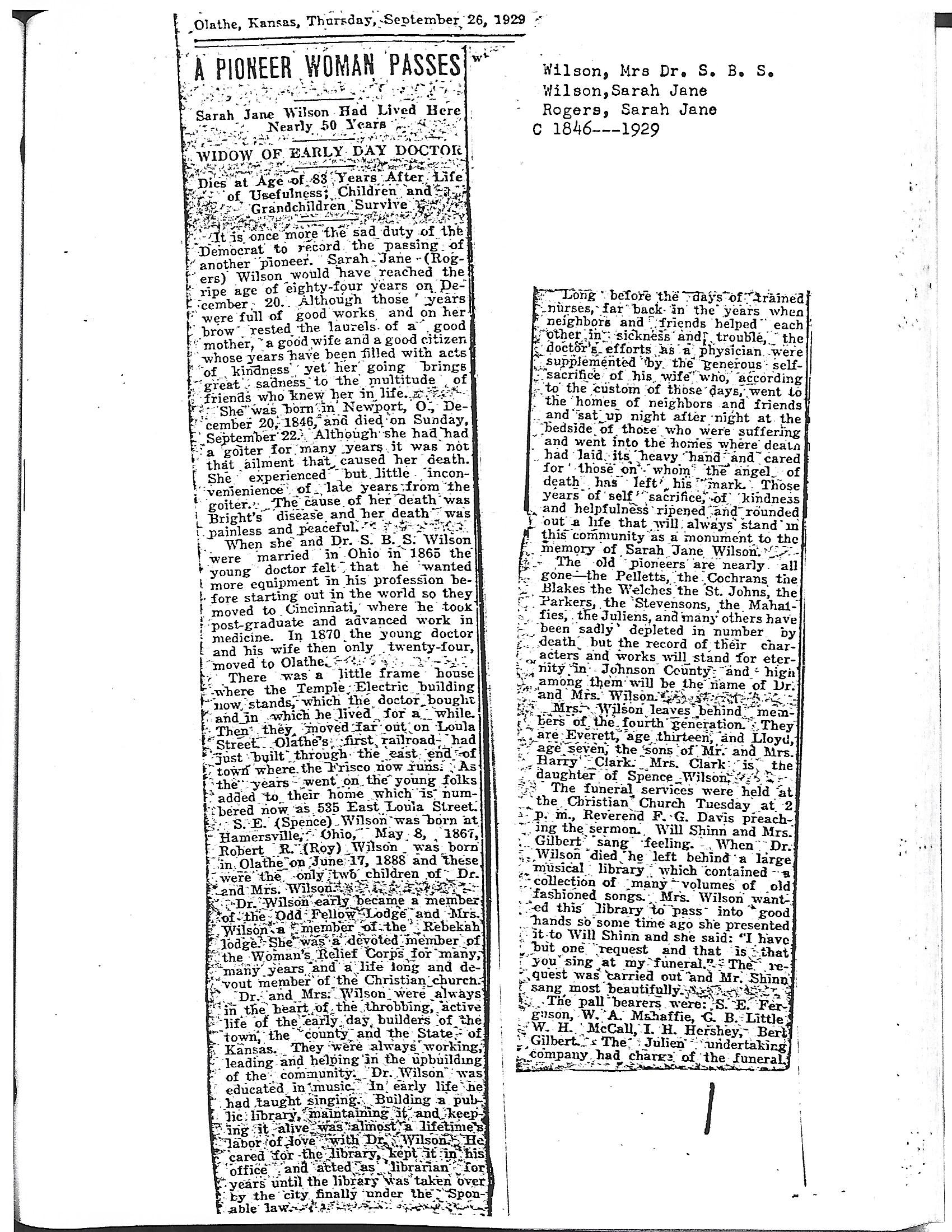 Sarah Jane Wilson - Remember My Journey