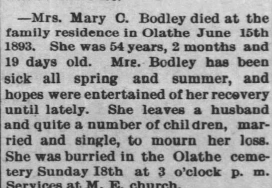 Mary C Bodley - Remember My Journey