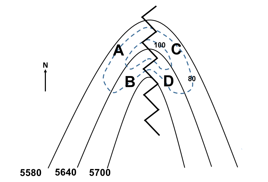Now consider an idealized 500-mb height pattern | Chegg.com