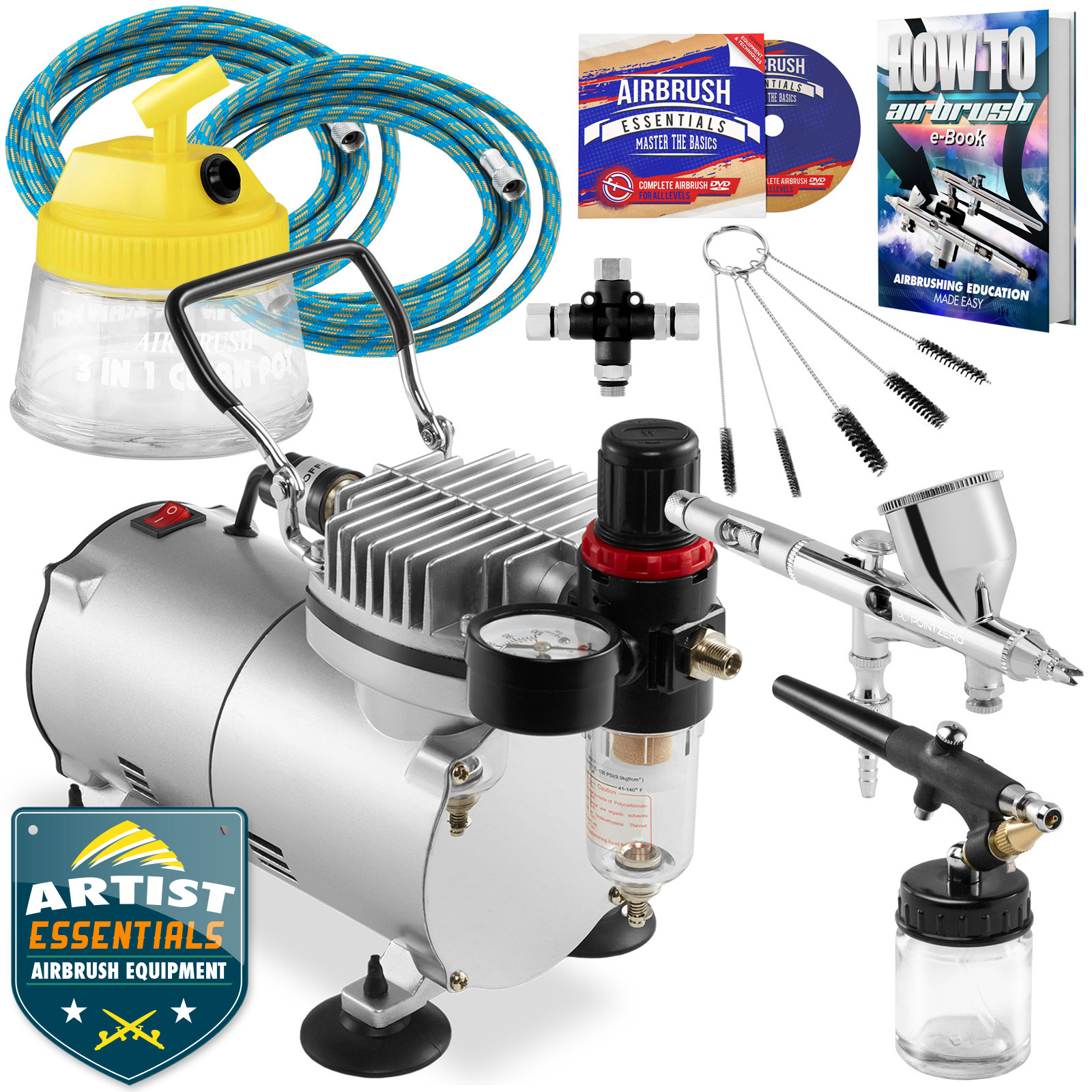 Dual Action Airbrush Kit with 2 Airbrushes | eBay