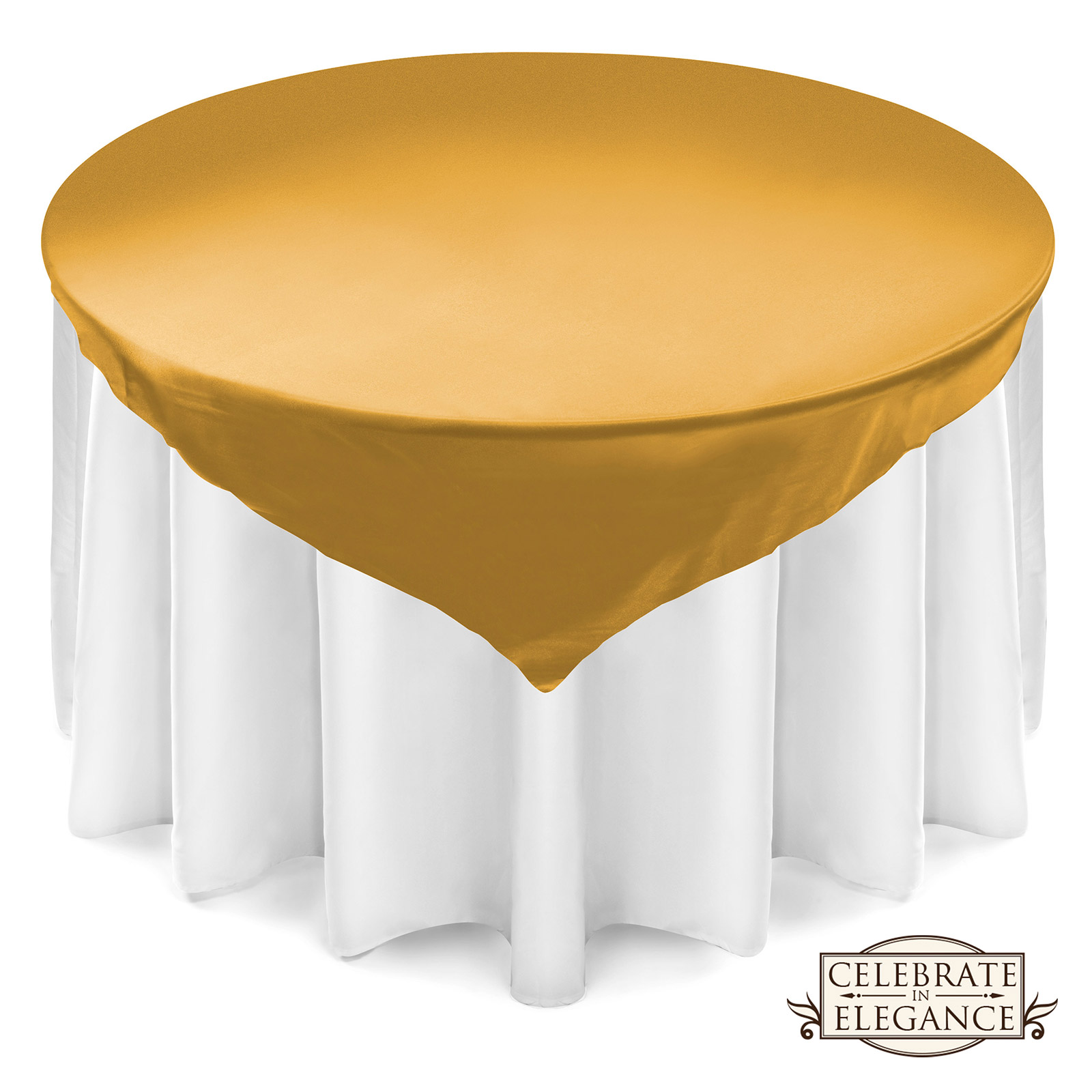 Satin Wedding Table Overlay - Tablecloth Topper (72" Square) | eBay