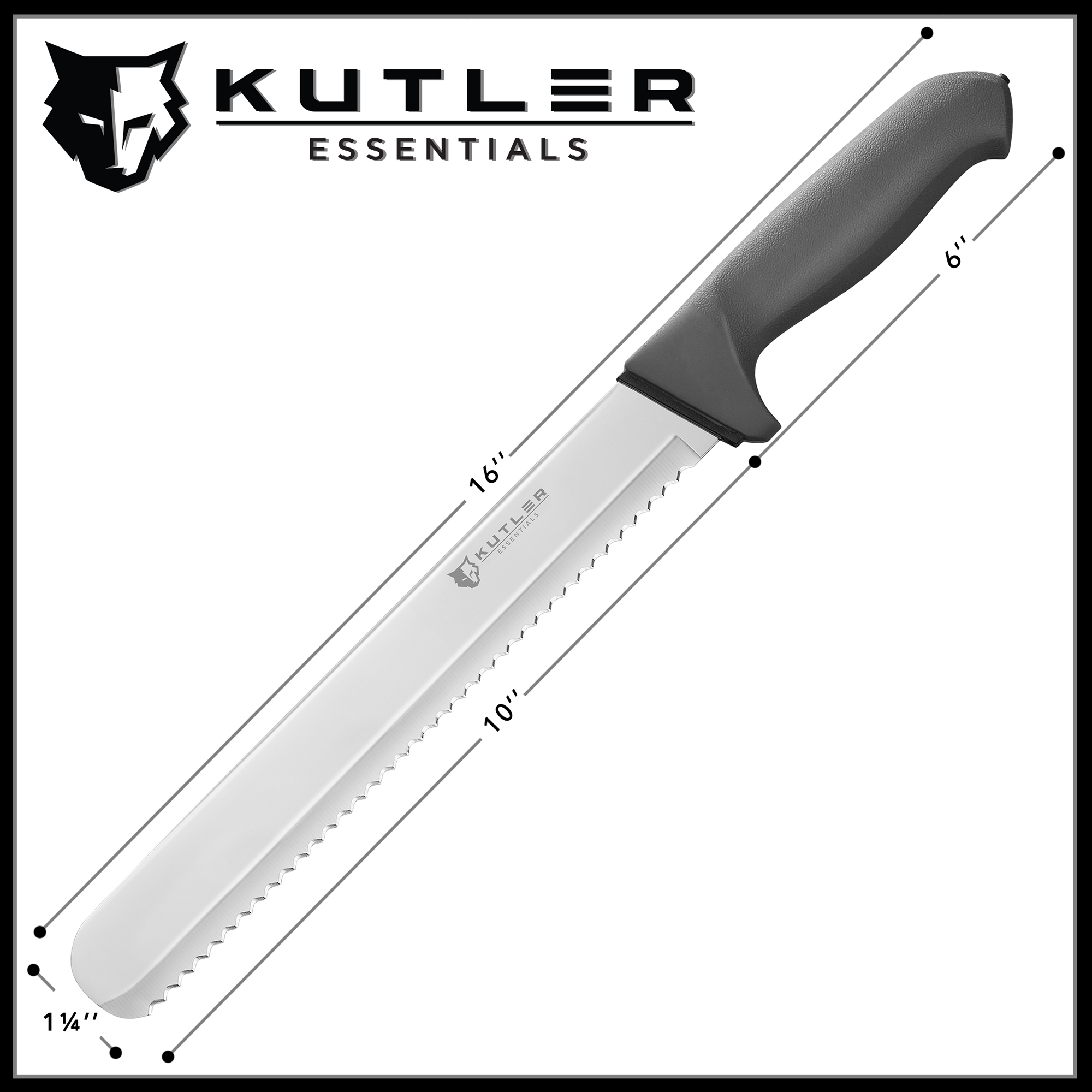 Professional Stainless Steel Serrated Blade Cake Slicing Bread Slicer ...