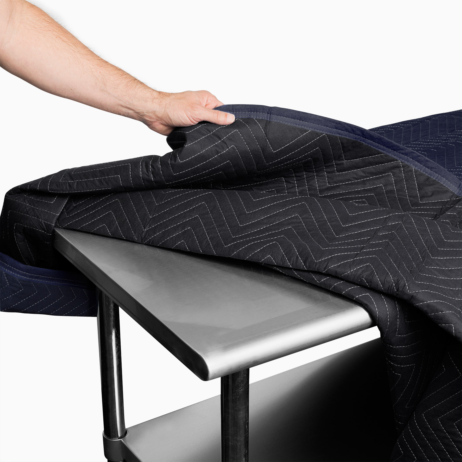 Moving Blanket Furniture Pad - Pro Economy - 80" x 72" Navy Blue and ...