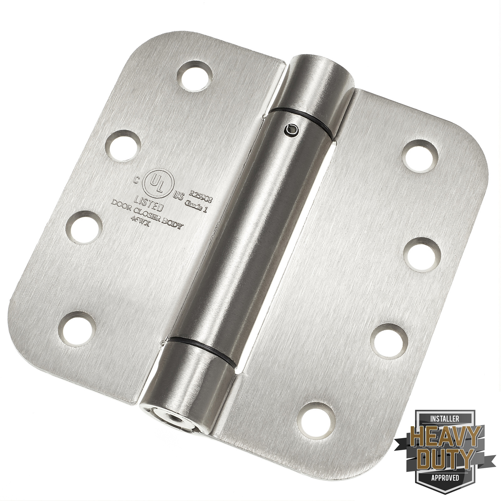 2 Pk 4" Self Closing Spring Door Hinge 5/8" Radius UL Listed | eBay