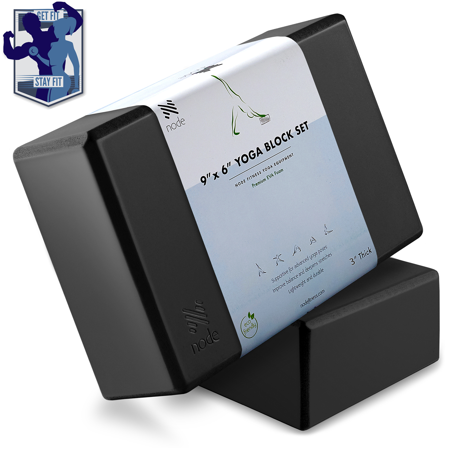 Yoga Blocks 3" Brick Balance Accessories Stretch Exercise Prop | eBay