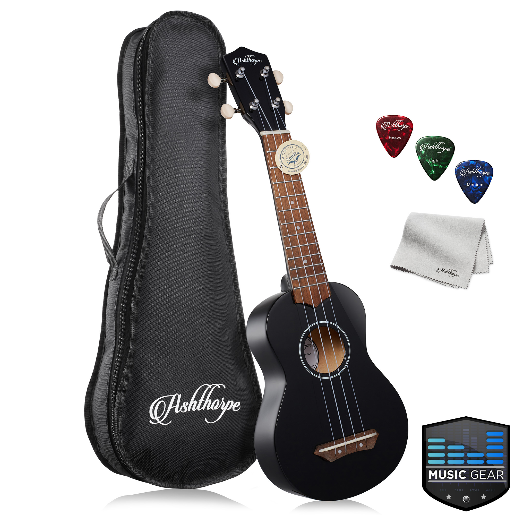 Soprano Ukulele Beginner Bundle Kit, 21" Starter Uke w/ Bag | eBay