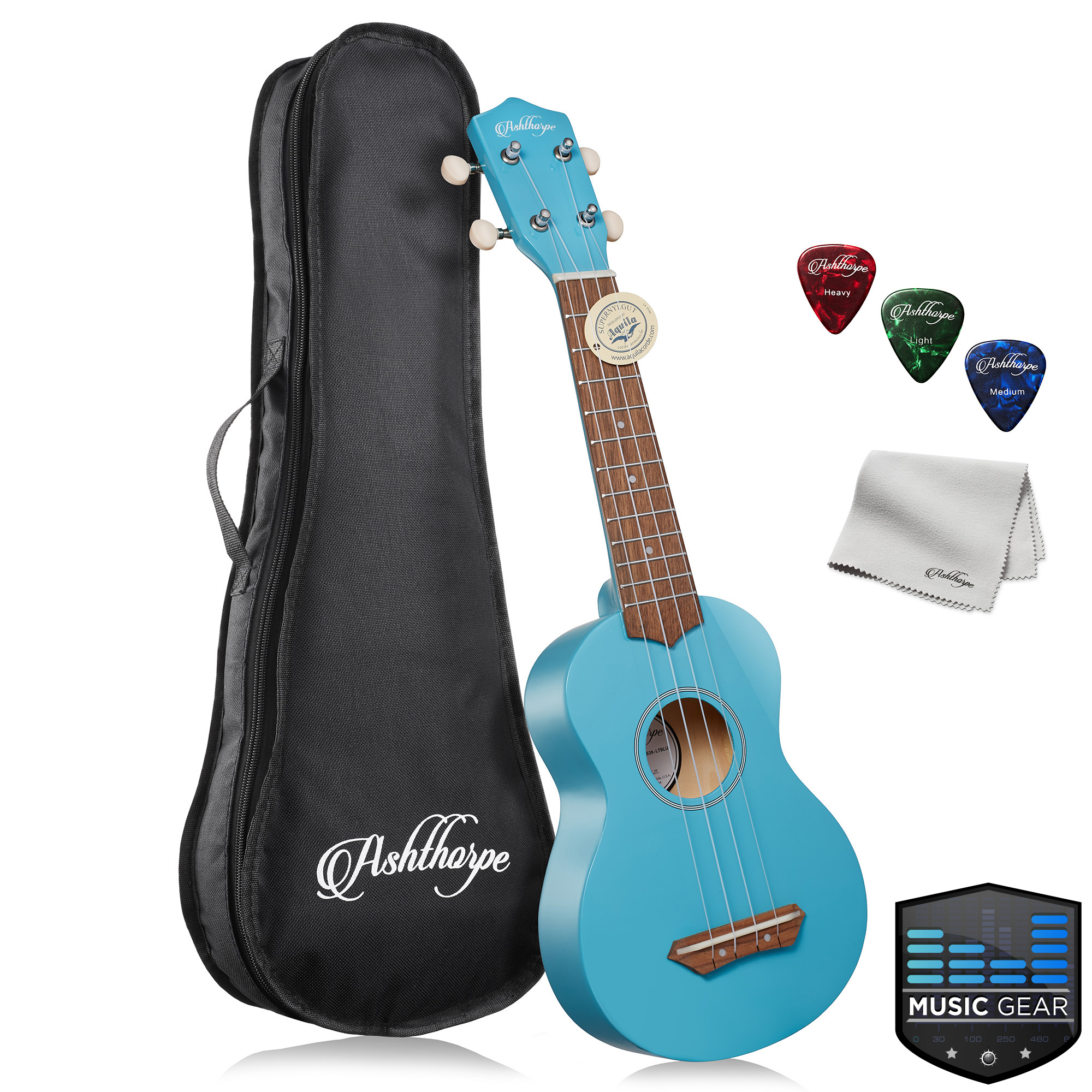 Soprano Ukulele Beginner Bundle Kit, 21" Starter Uke w/ Bag | eBay