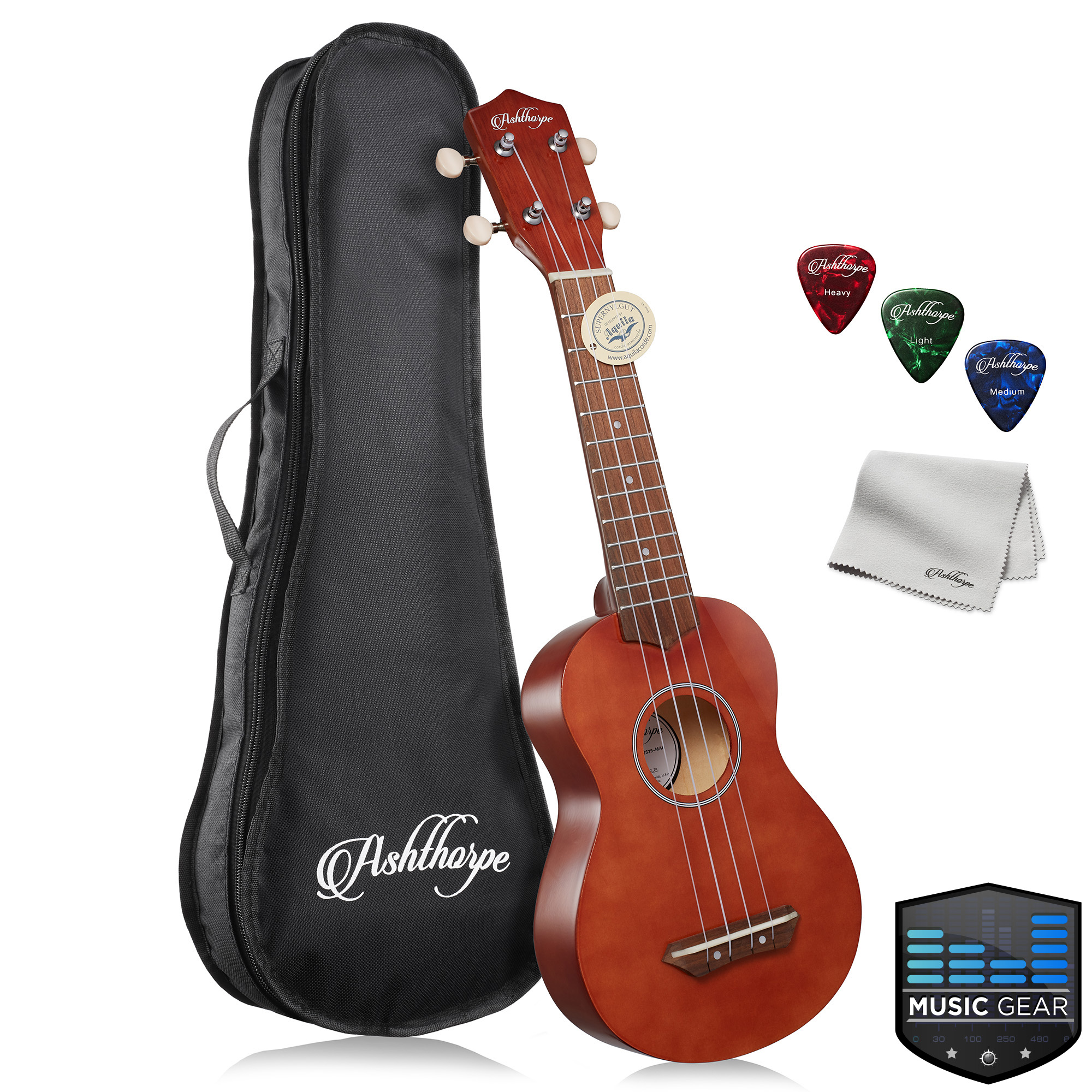 Soprano Ukulele Beginner Bundle Kit, 21" Starter Uke w/ Bag | eBay