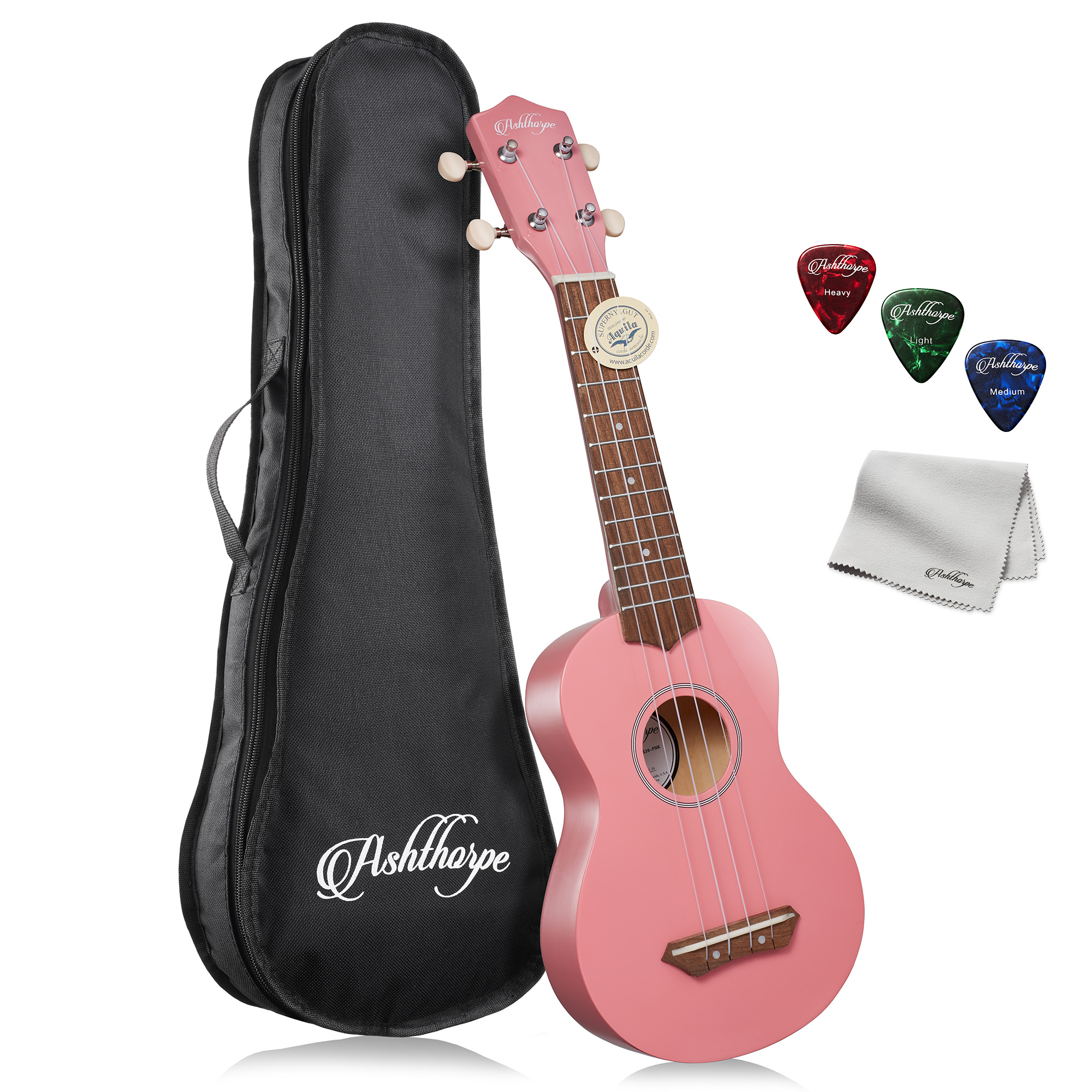 Soprano Ukulele Guitar for Beginners, 21" Uke Kids Starter Bundle Kit ...