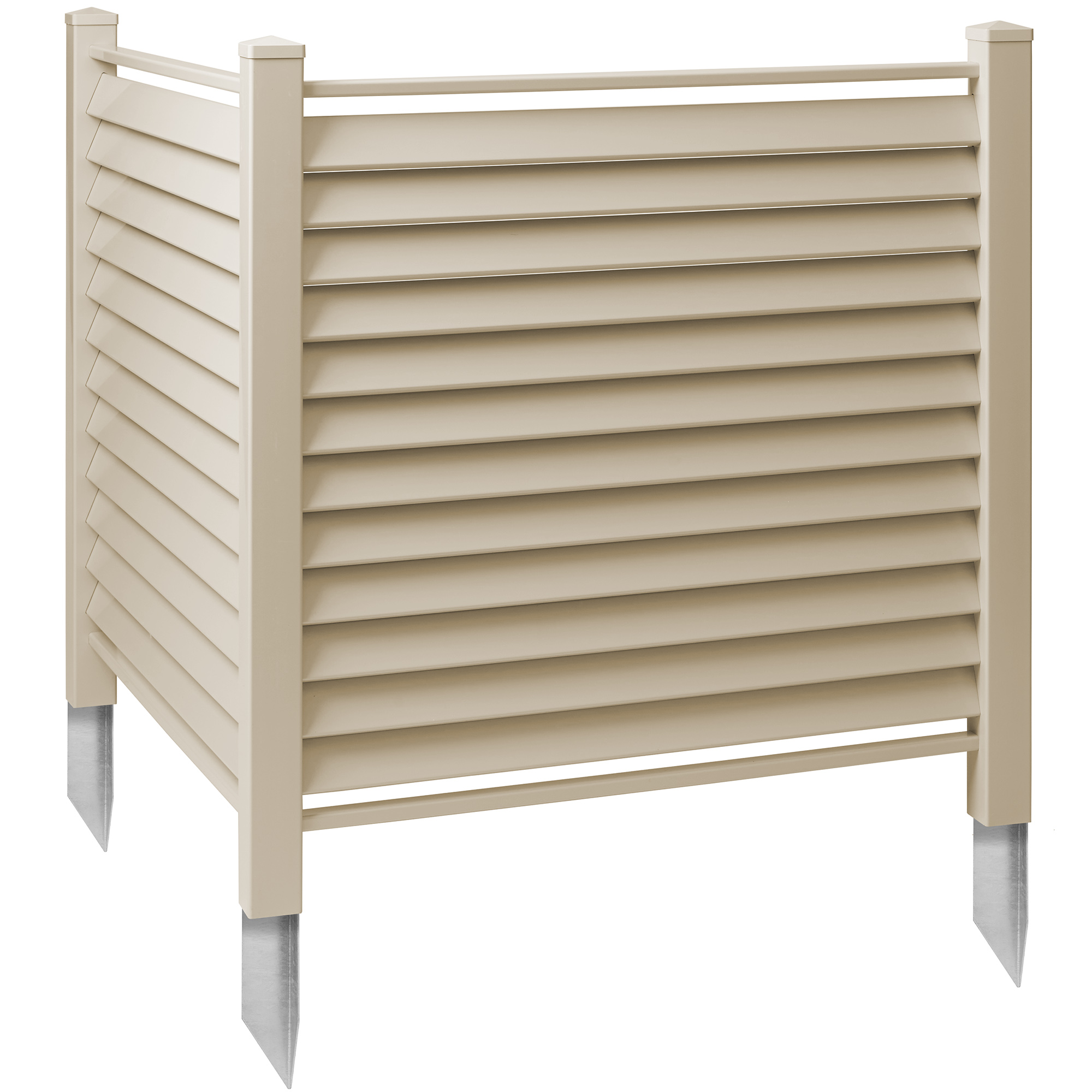 Privacy Screen - Outdoor Vinyl Fence Panel Enclosure for AC / Trash ...